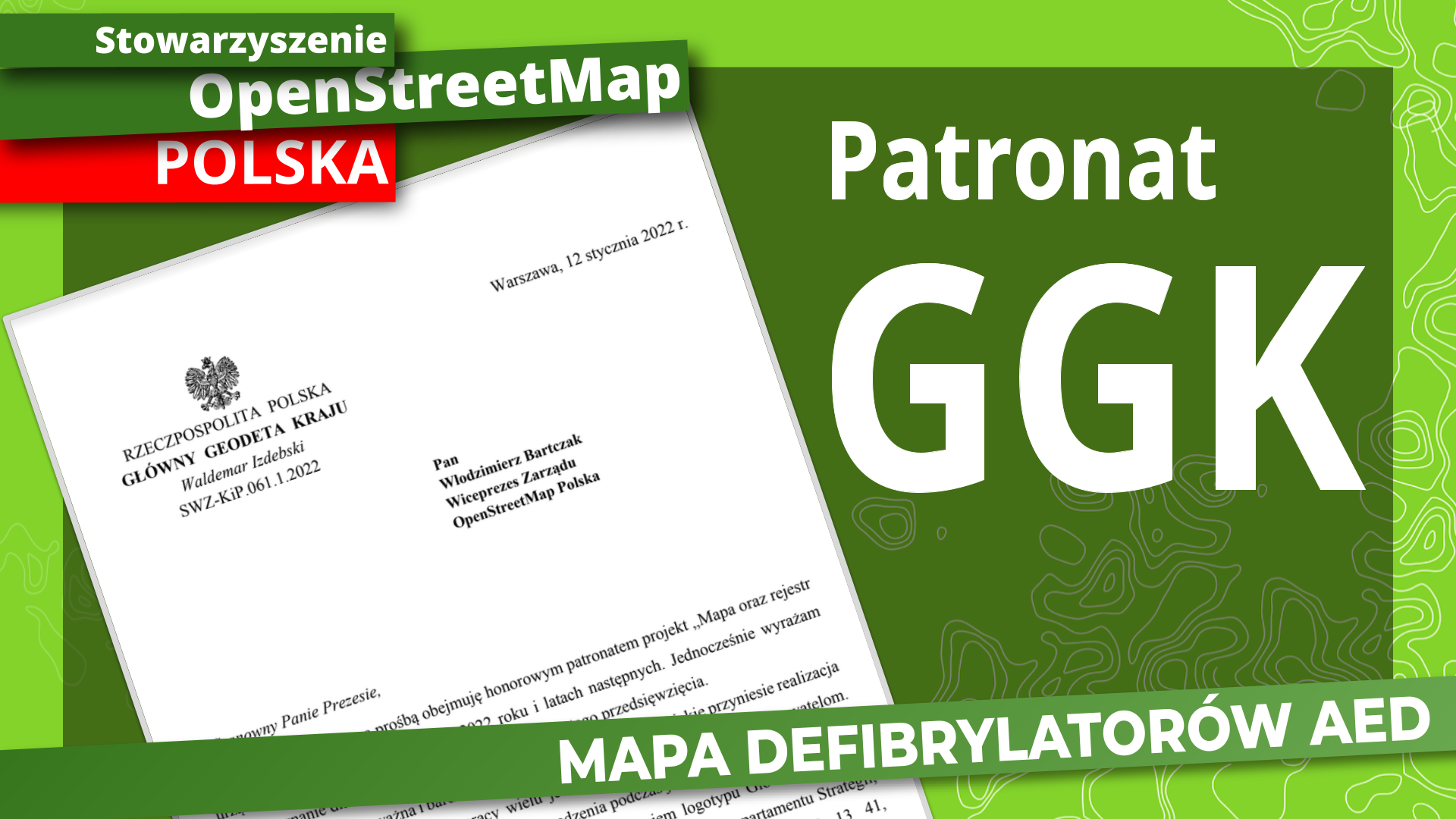Mapa AED - patronat Głównego Geodety Kraju! - OpenStreetMap Polska